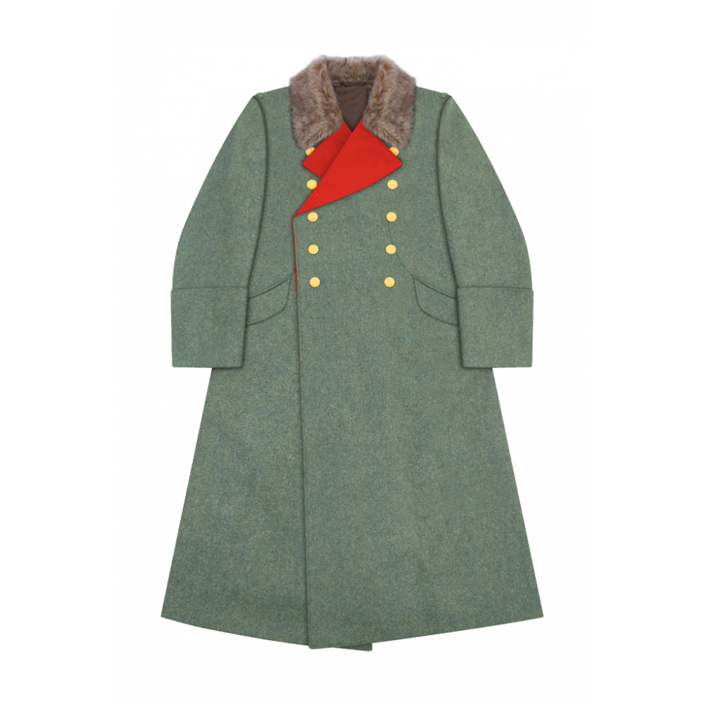 WWII German Heer General Fur Collar Wool GreatcoatWool Heer Greatcoats ...