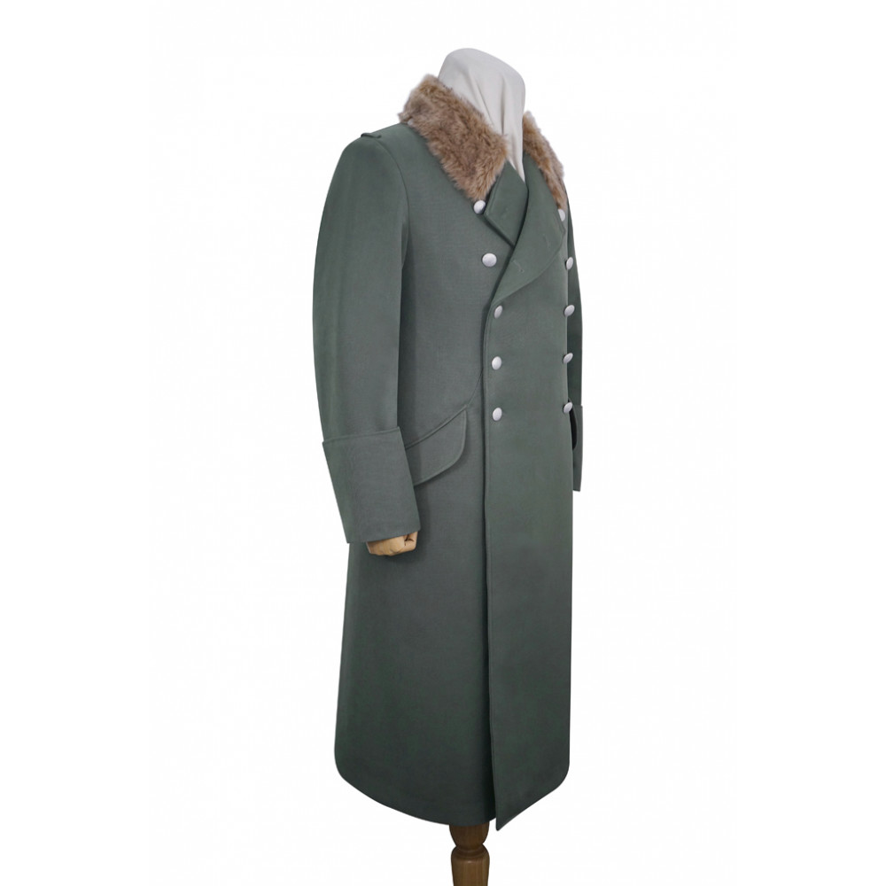 WWII German M37 Allgemeine SS Officer Fur Collar Gabardine ...