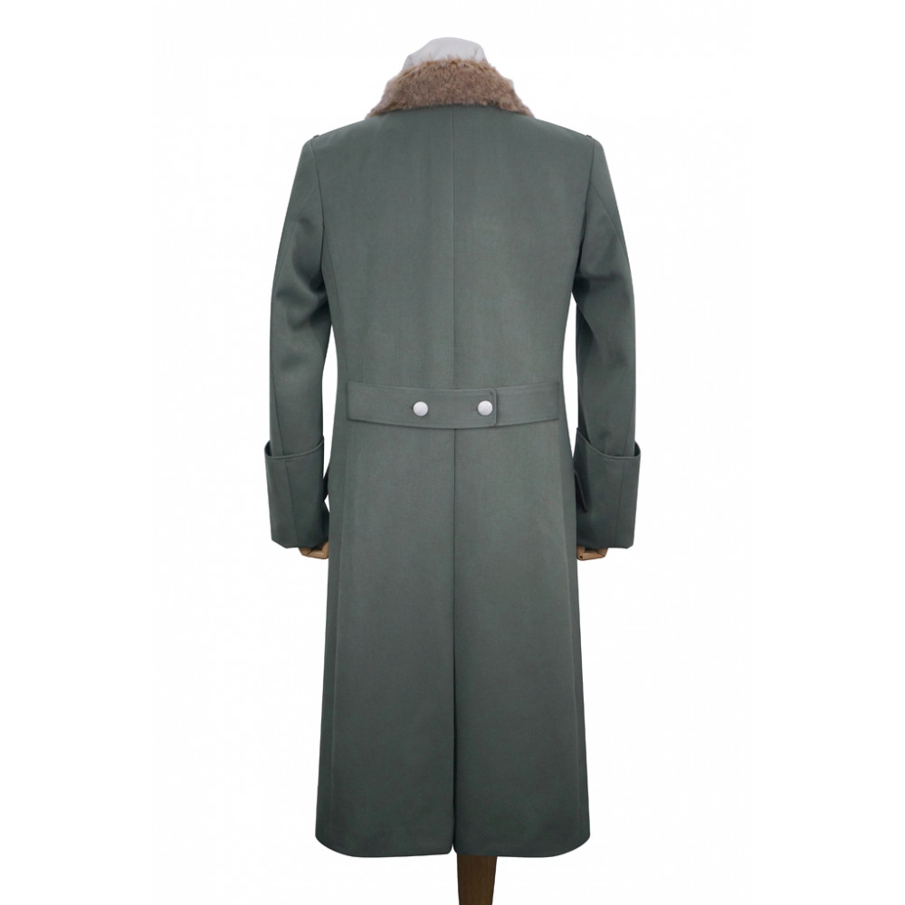 WWII German M40 Waffen SS Officer Fur Collar Gabardine ...
