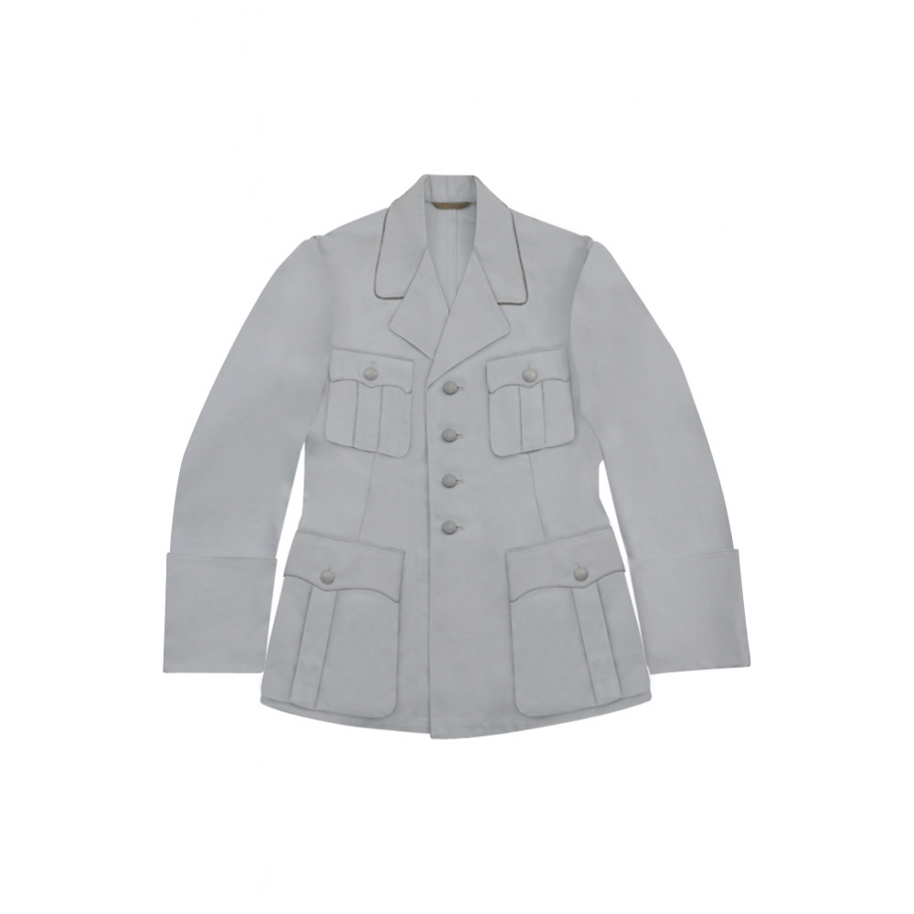 WWII German Luftwaffe M33 Officer white summer Jacket tunicCotton / HBT ...