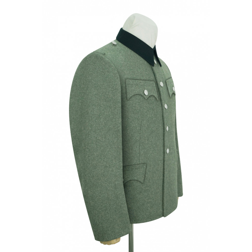 WWII German Austrian Officer Field Grey Wool Service Tunic Jacket I 5 ...