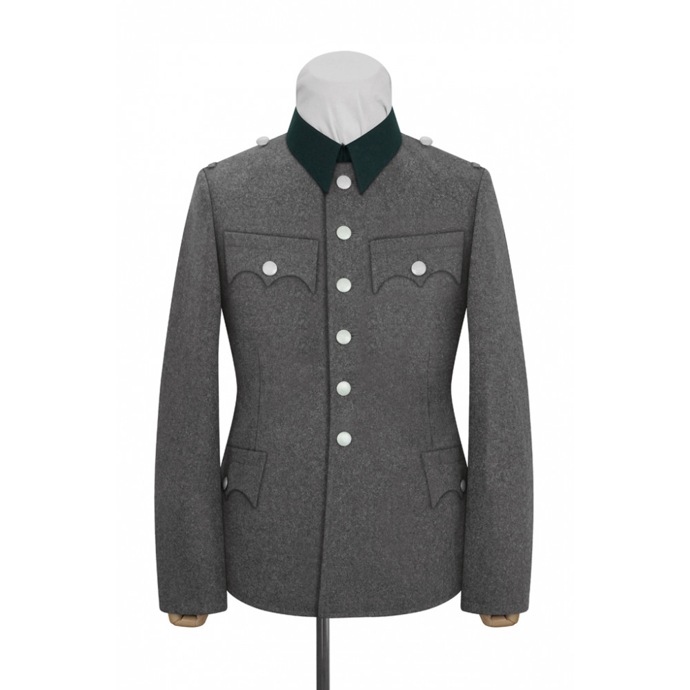 WWII German Austrian Officer Grey Wool Service Tunic Jacket I 6 ...
